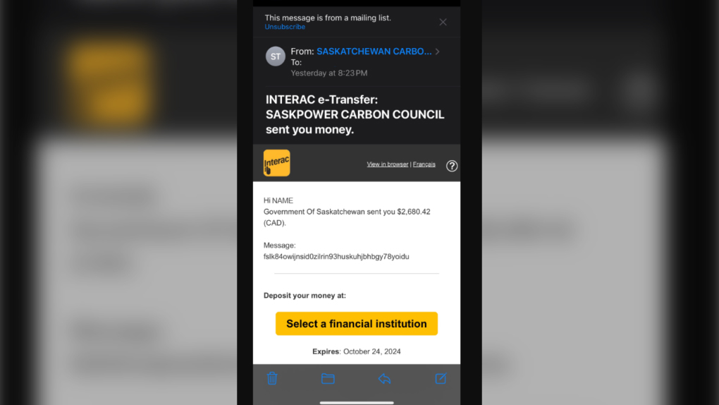 ഇ-ട്രാൻസ്ഫർ തട്ടിപ്പ്: മുന്നറിയിപ്പ് നൽകി സാസ്ക്പവർ - MC News Canada